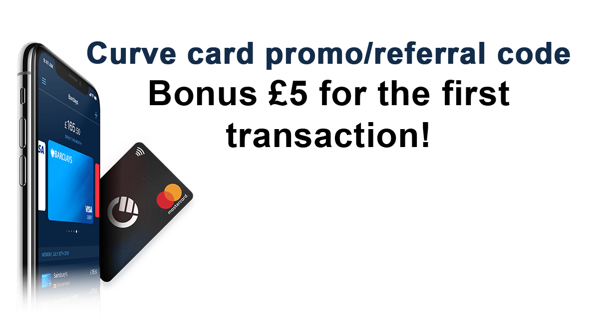 Curve card promo/referral code - free extra £5 - Boris Pazdera